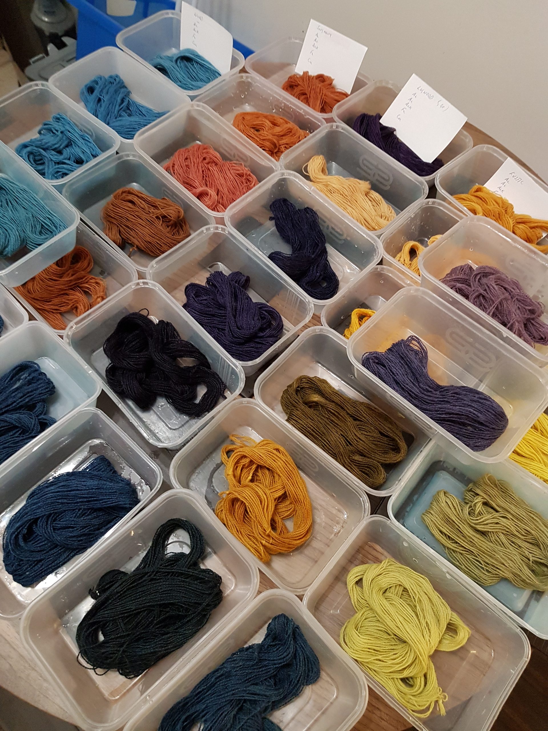 Hand-dyeing goes virtual - using up leftover natural dye extracts ...